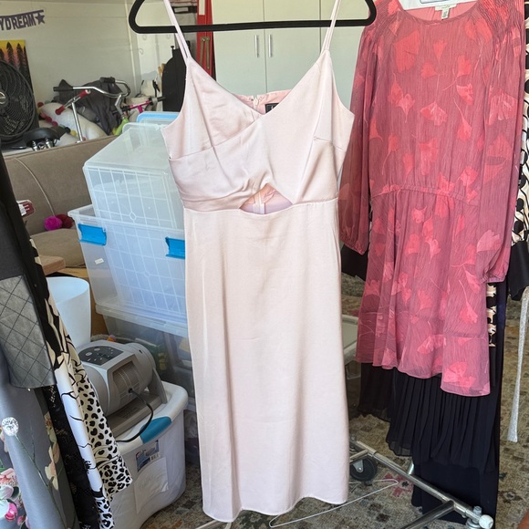 Sam Edelman | Dresses | Sam Edelman Blush Pink Midi Dress | Poshmark